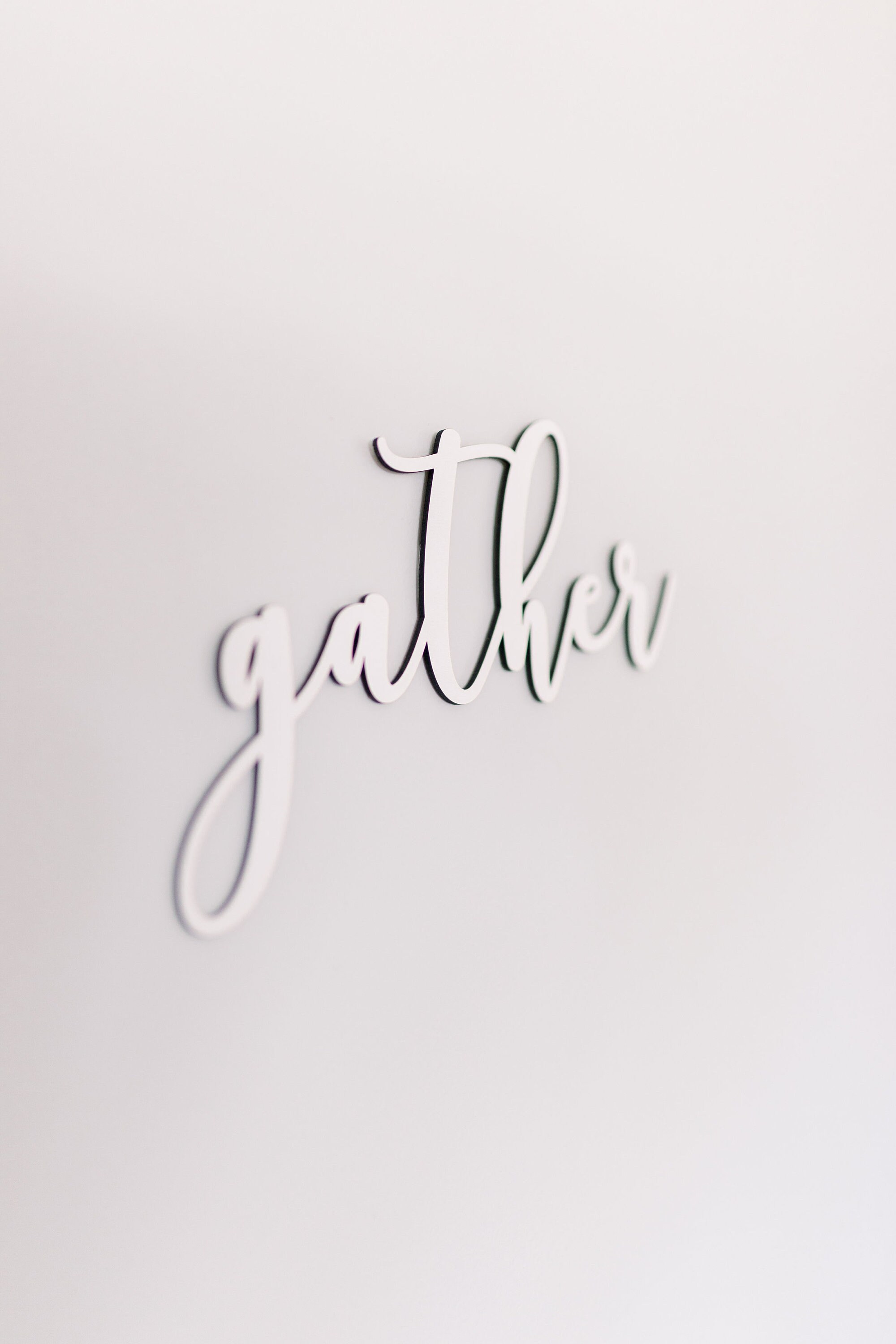 Gather Sign Gather Word Cut Out Gather Cutout Gather - Etsy