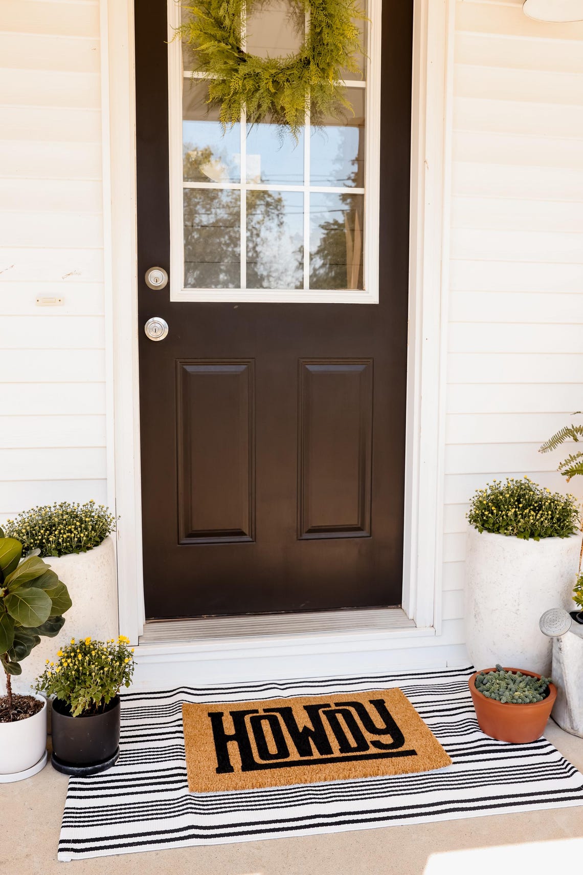 Howdy Doormat | Western Country Welcome Coir Door Mat Front Porch ...