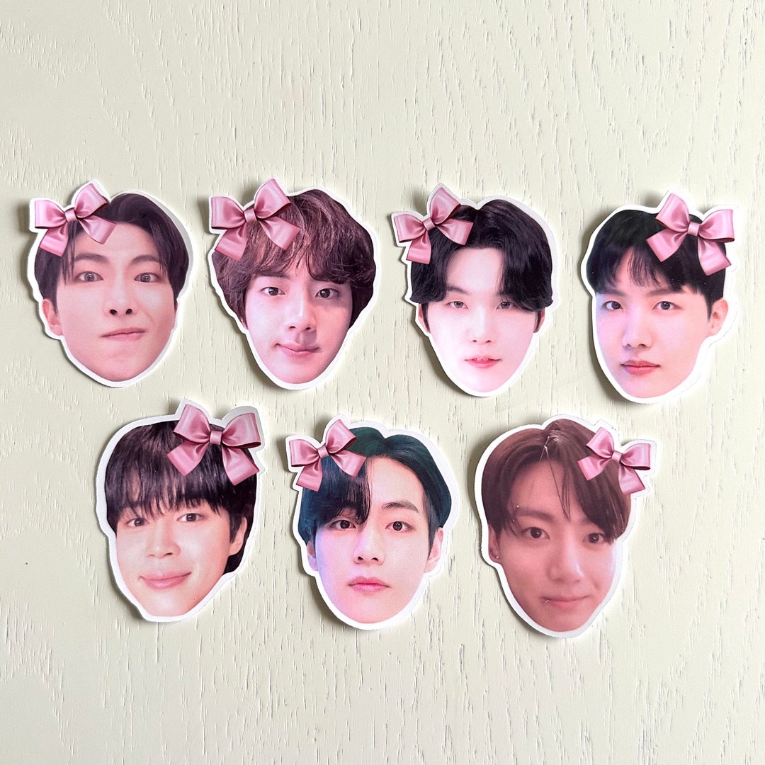 BTS Bow Stickers - Etsy