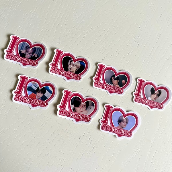 I Love My Boyfriend Stickers - Etsy