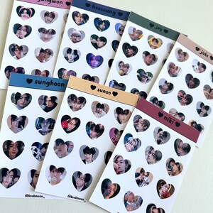 EN- Heart Sticker Sheets - Etsy