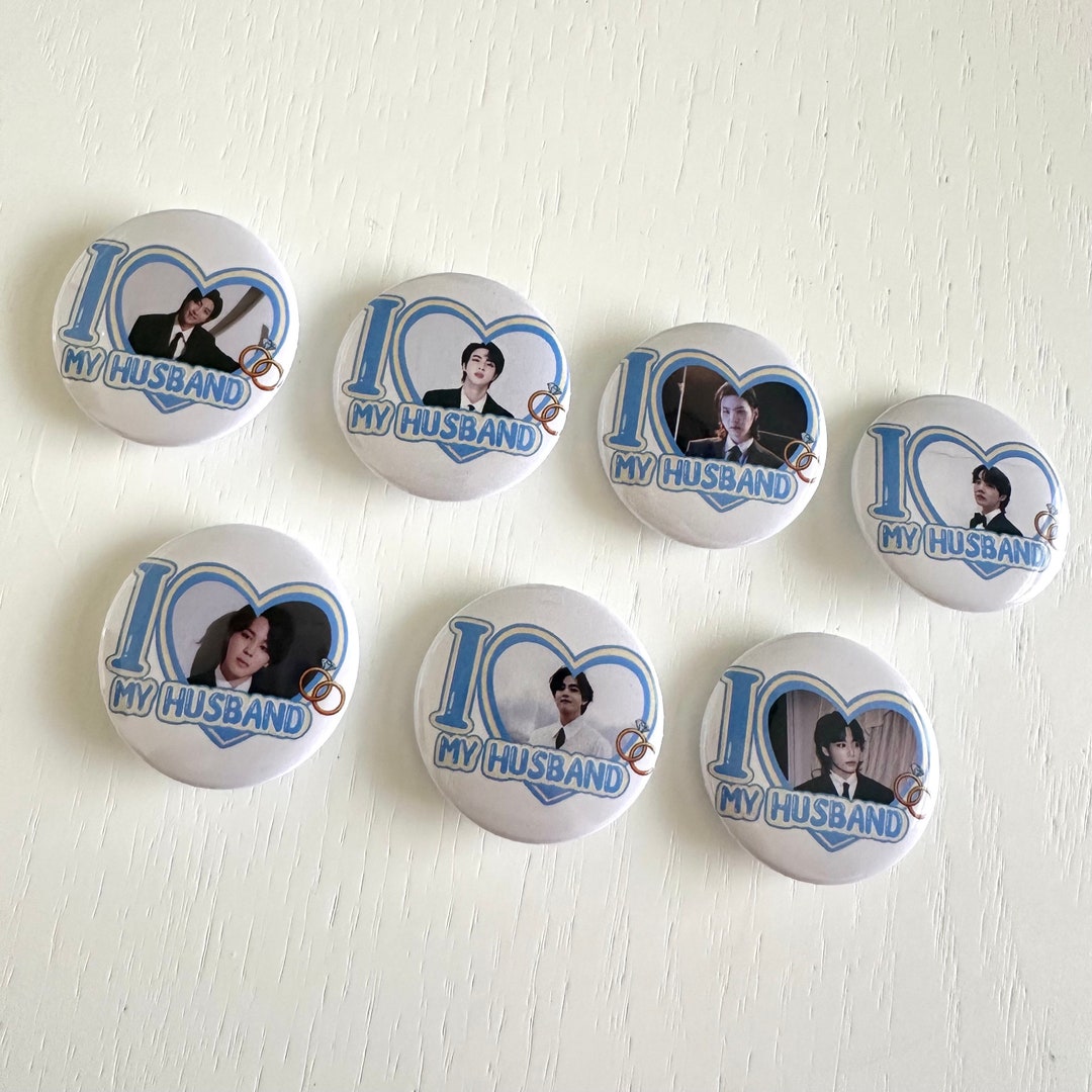 BTS I Love My Husband Buttons - Etsy