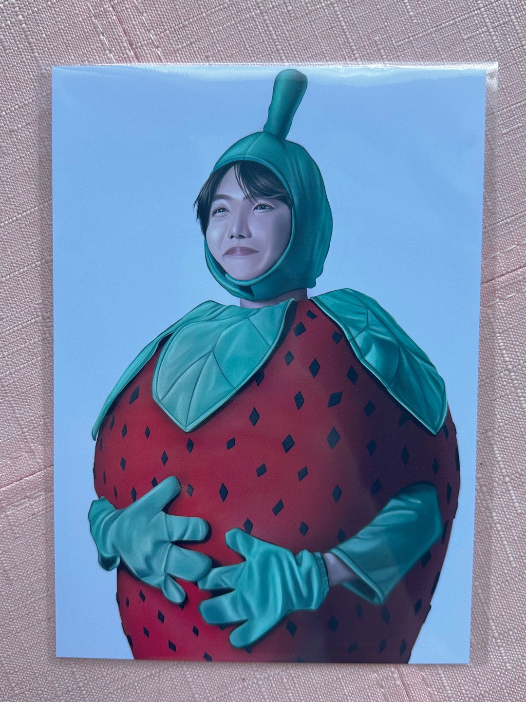 BTS J-hope Strawberry Art Print - Etsy