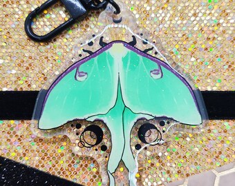 Luna Moth Keychain - Etsy