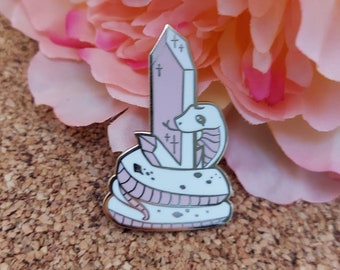 Purple and Gold Snake Enamel Pin - Etsy