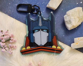 Optimus Prime Basketball Keychain - Etsy