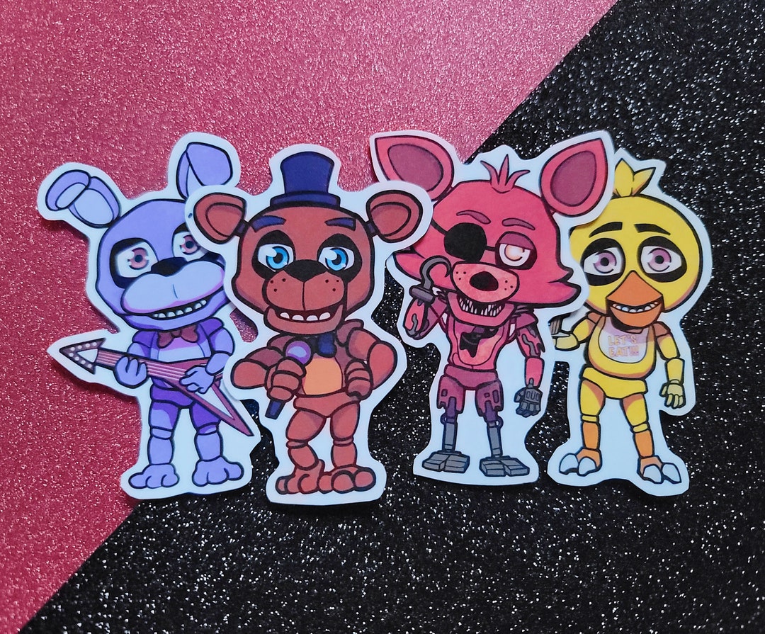 Animatronic Mascot Horror Stickers - Etsy