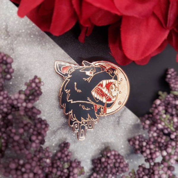 Werewolf Pin - Etsy