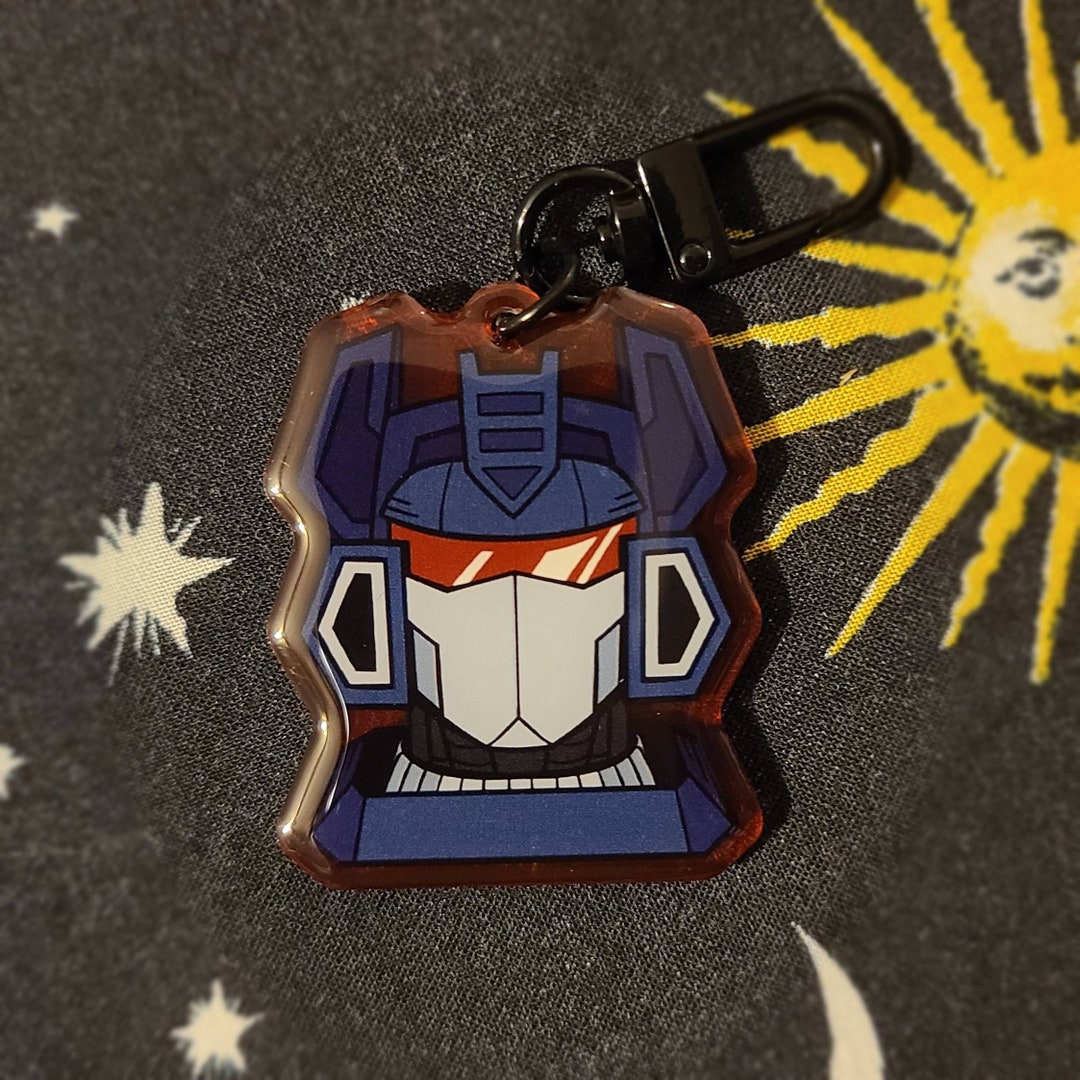 Soundwave Head Keychain - Etsy