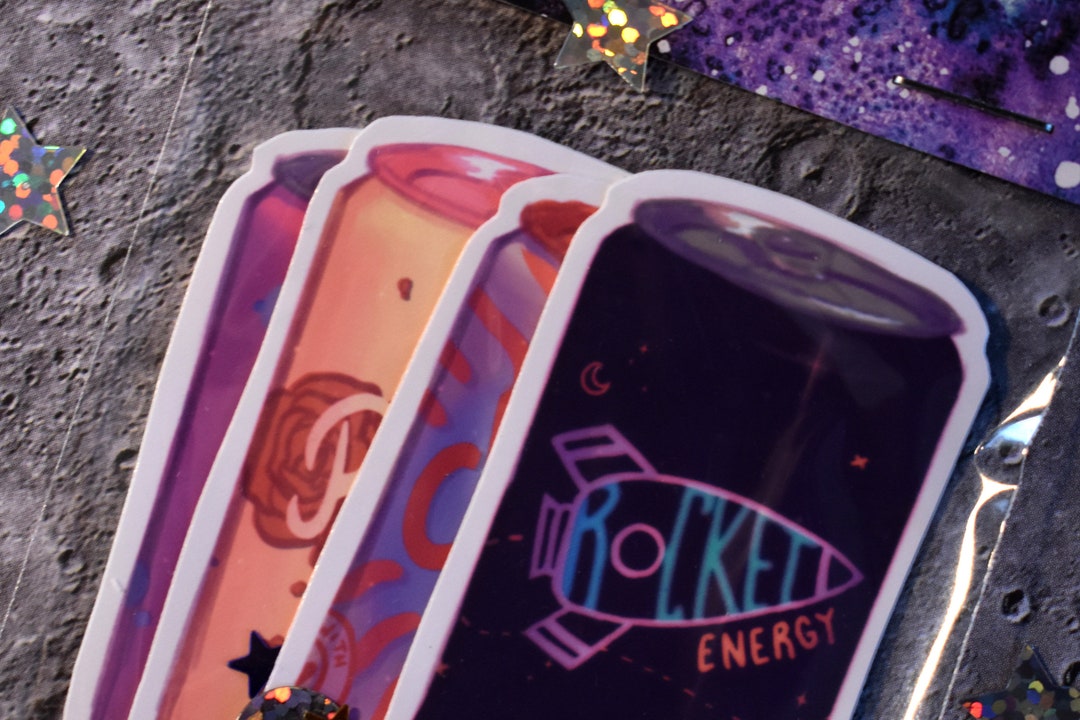 Rocket Energy Soda Can Vinyl Sticker Pack - Etsy