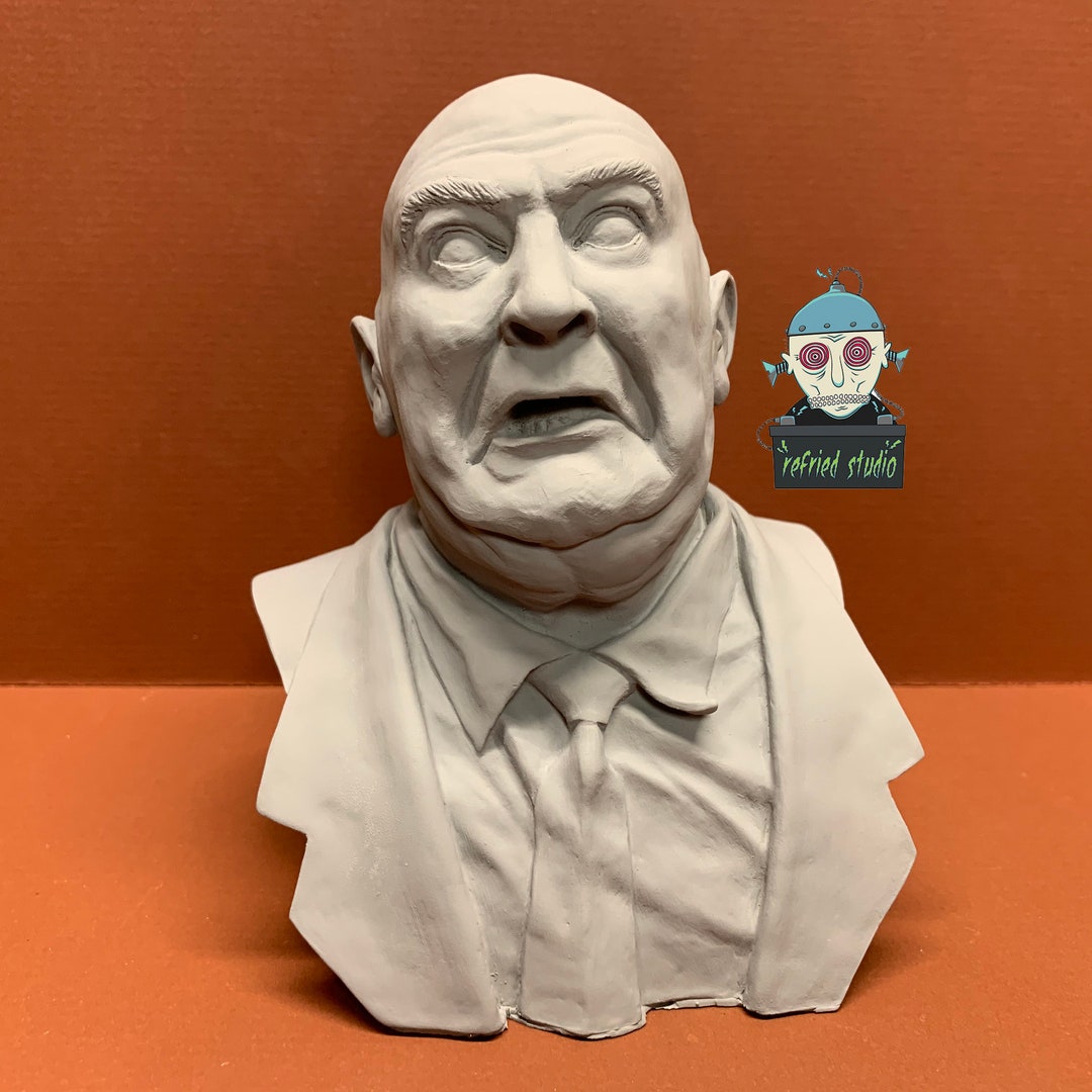 6” Resin Kit, Inspector Daniel Clay Bust (tor Johnson), From "plan 9 ...