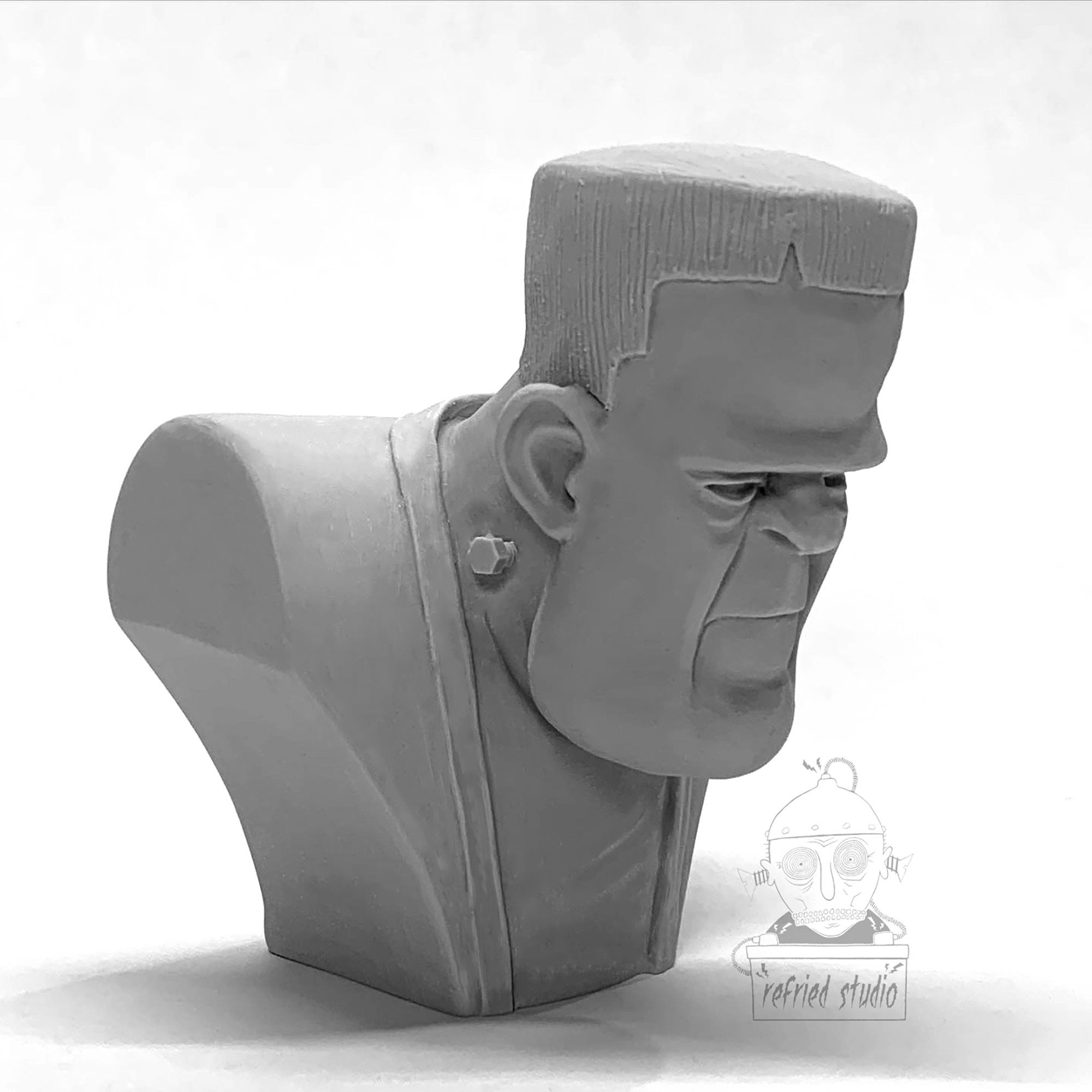 Franky Frankenstein Unpainted Resin Bust, Resin Figure, Resin Casting ...