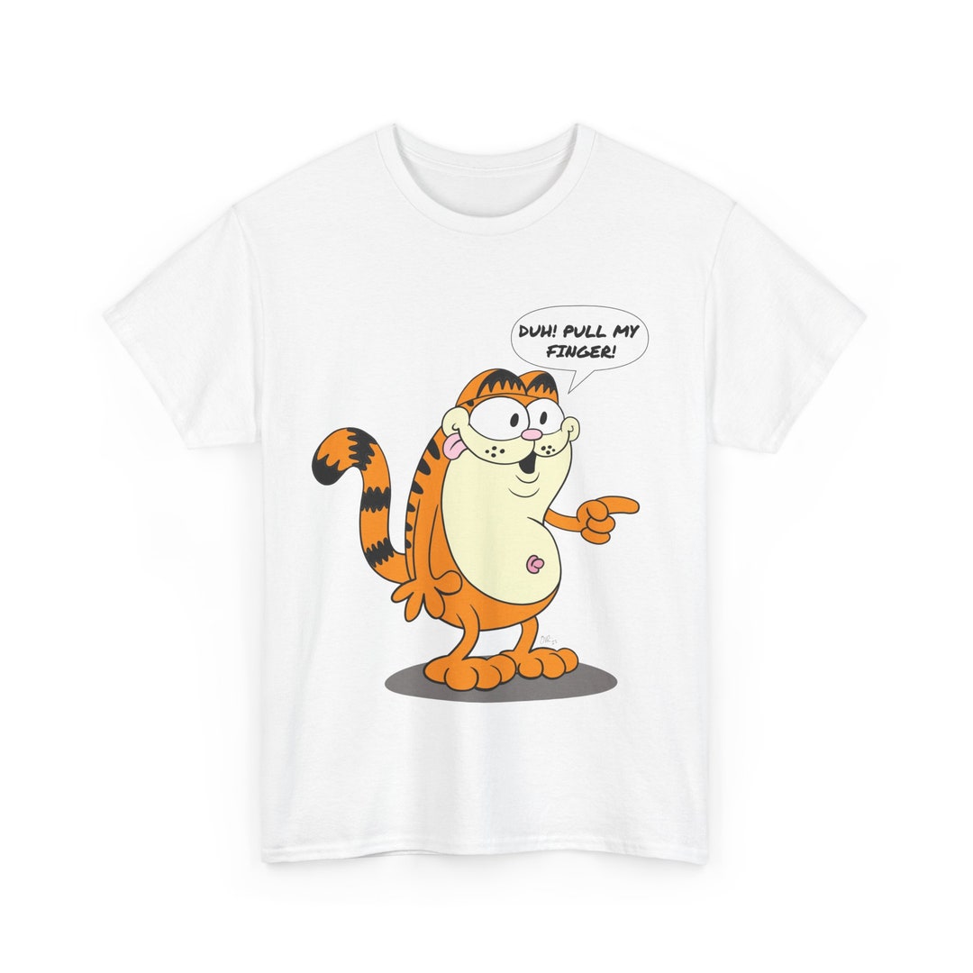 Gimpy Cat - Pull My Finger - Unisex Heavy Cotton Tee by Refried Studio ...
