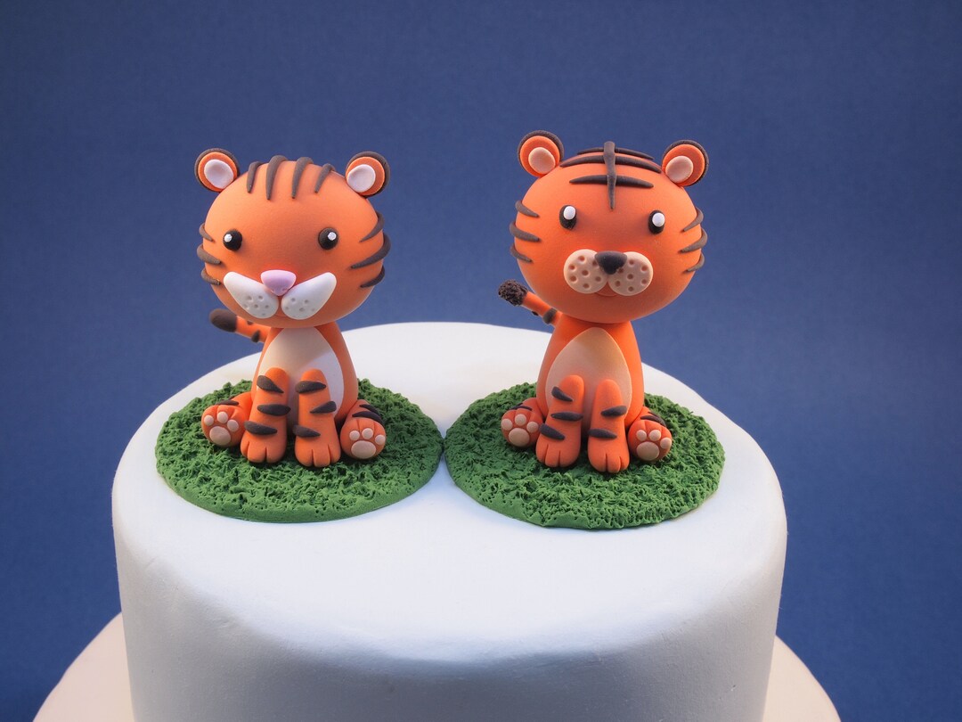 Tiger Cake Topper, Tiger Cub Cake Topper, Baby Tiger, Wild One Animals ...