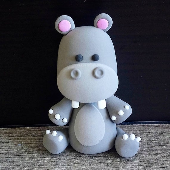 Hippo Clay Figurines