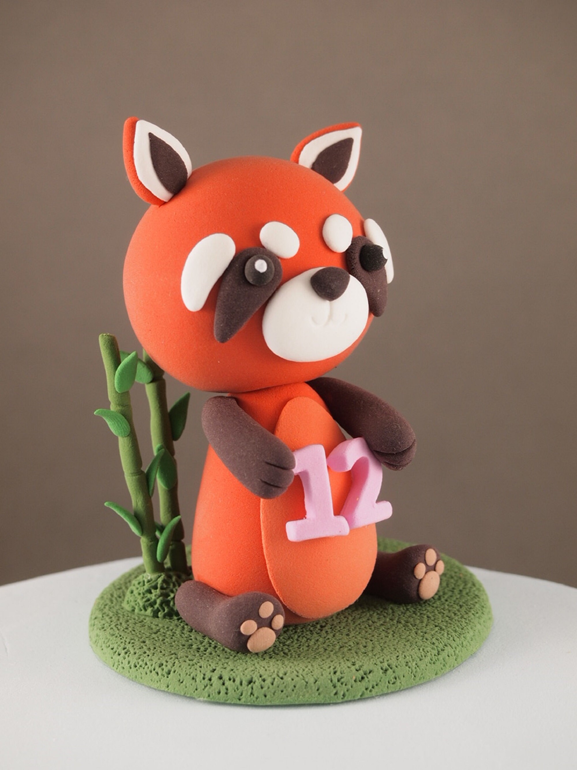 Red Panda Cake Topper Red Panda Figurine Customised Birthday | Etsy