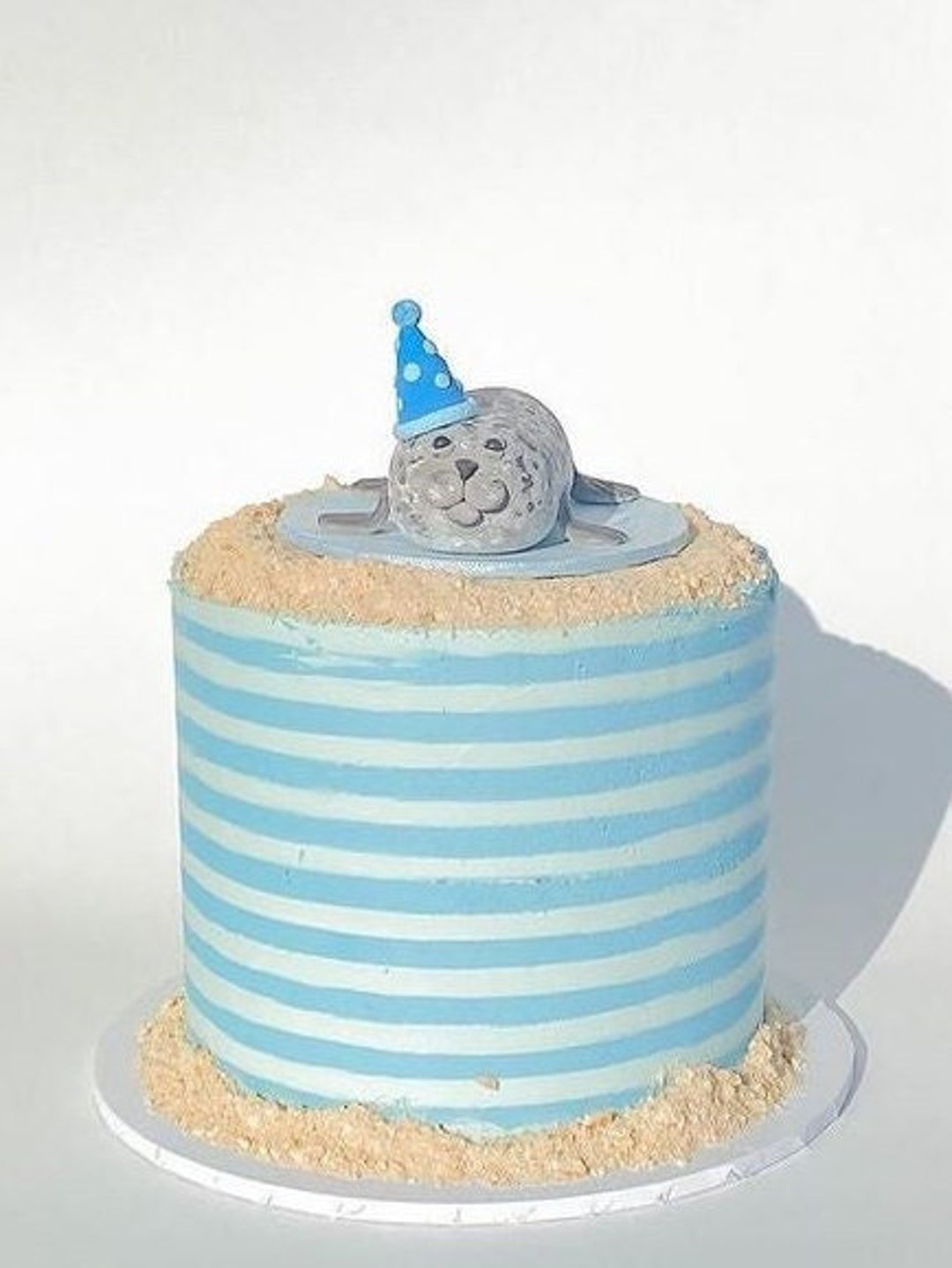 Chubby Seal Cake Topper, Seal Party, Sea Animals, Marine Theme Birthday ...