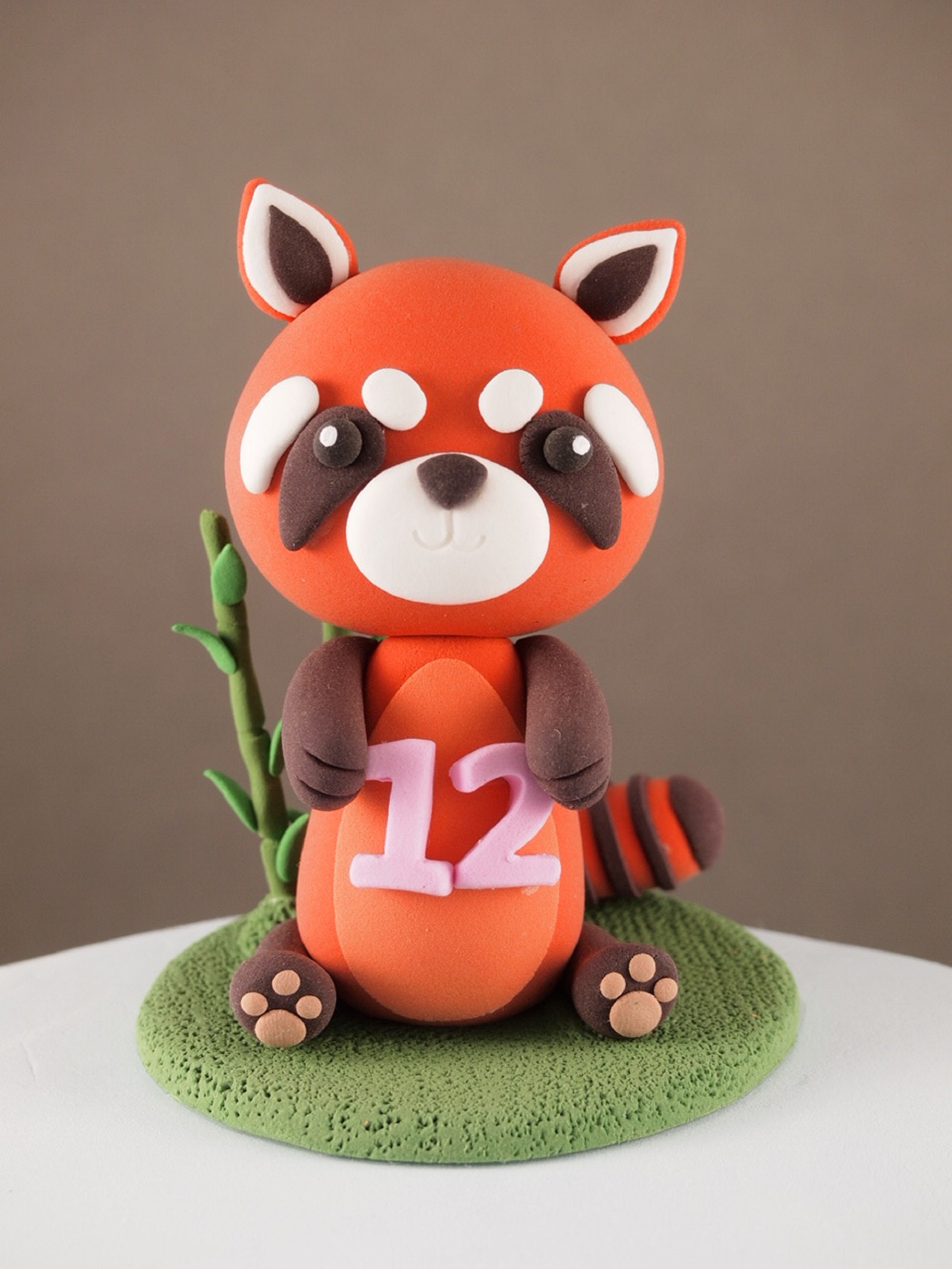 Red Panda Cake Topper Red Panda Figurine Customised Birthday | Etsy