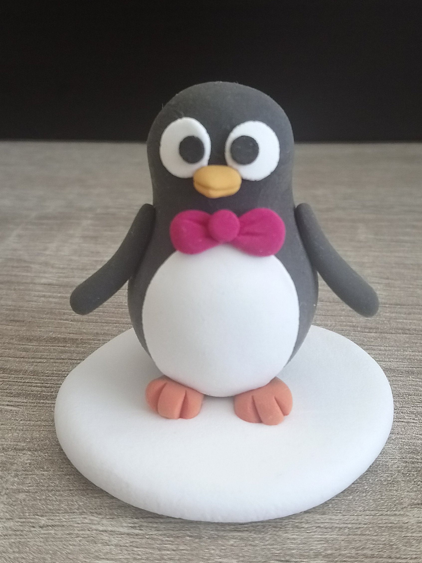 Penguin Cake Topper Penguin Figurine Baby Shower Topper | Etsy