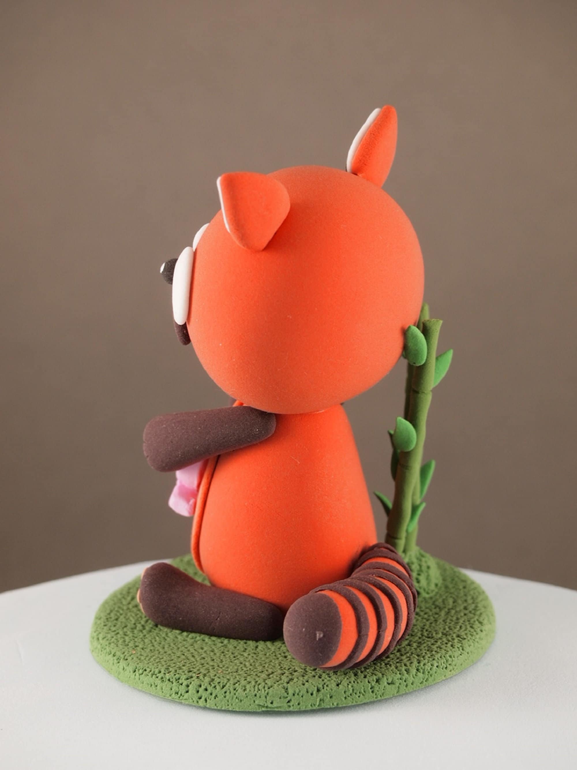 Red Panda Cake Topper Red Panda Figurine Customised Birthday | Etsy