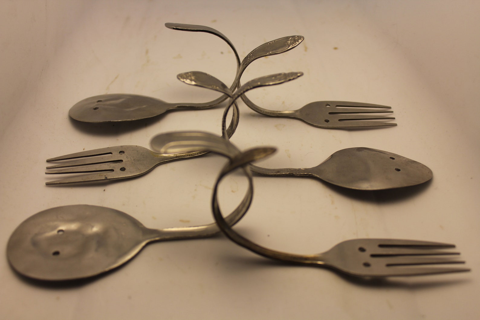Large Spoon Fork Silver Hook Upcycled Recycled Silverware - Etsy