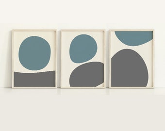 Color block art | Etsy