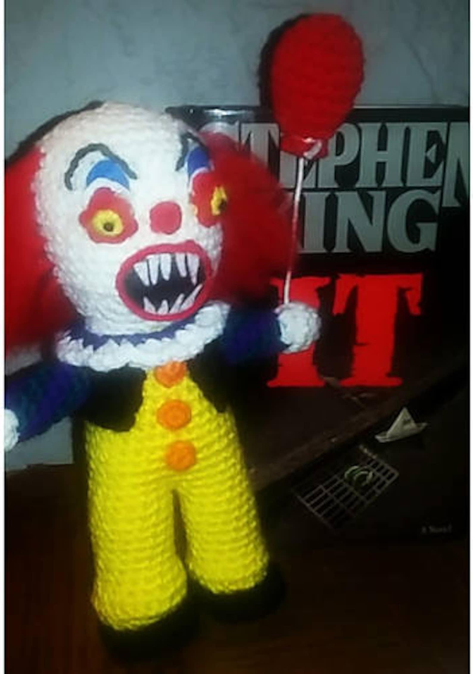 Creepy Pennywise Crochet Pattern pattern Only - Etsy