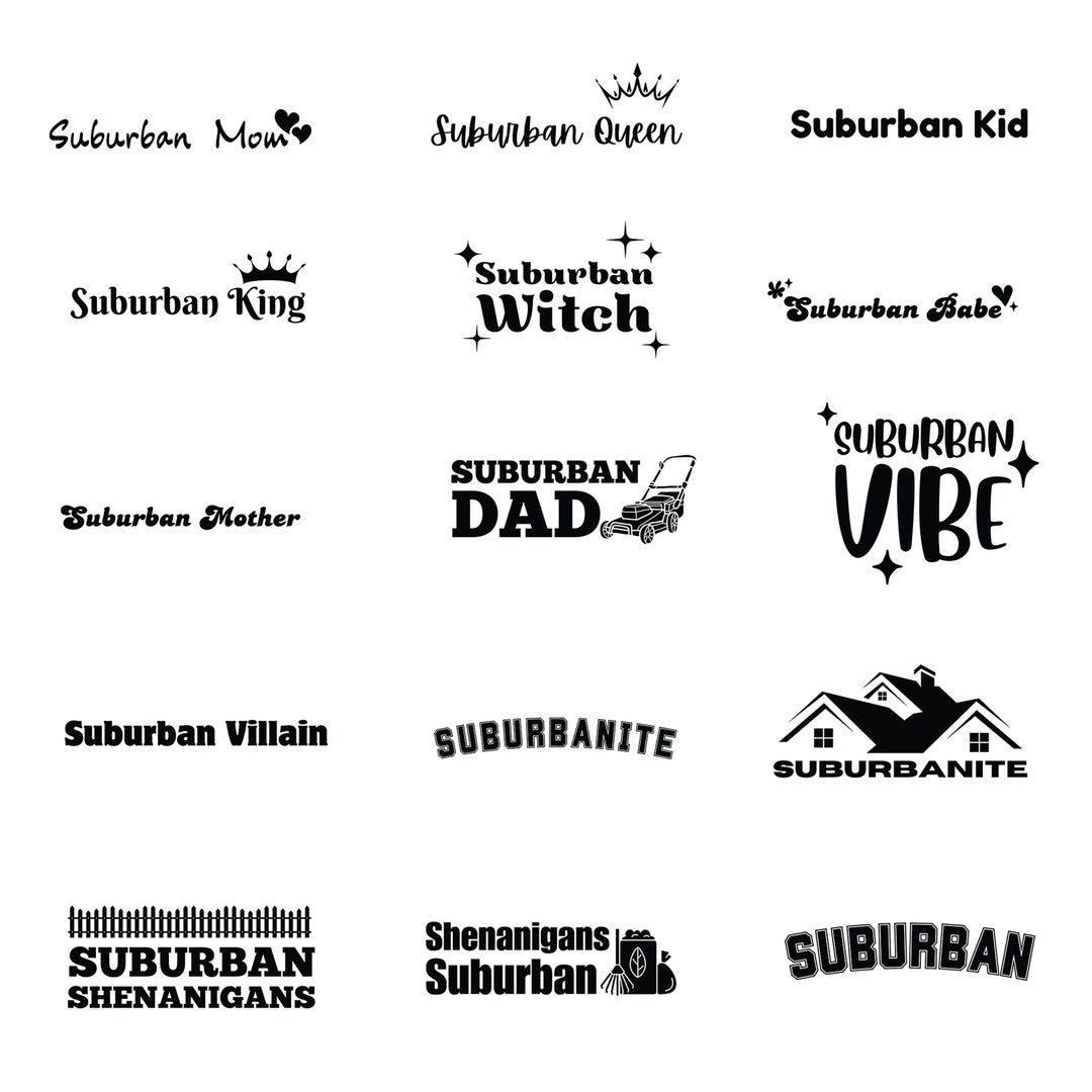 Suburban SVG & PNG Designs - Etsy