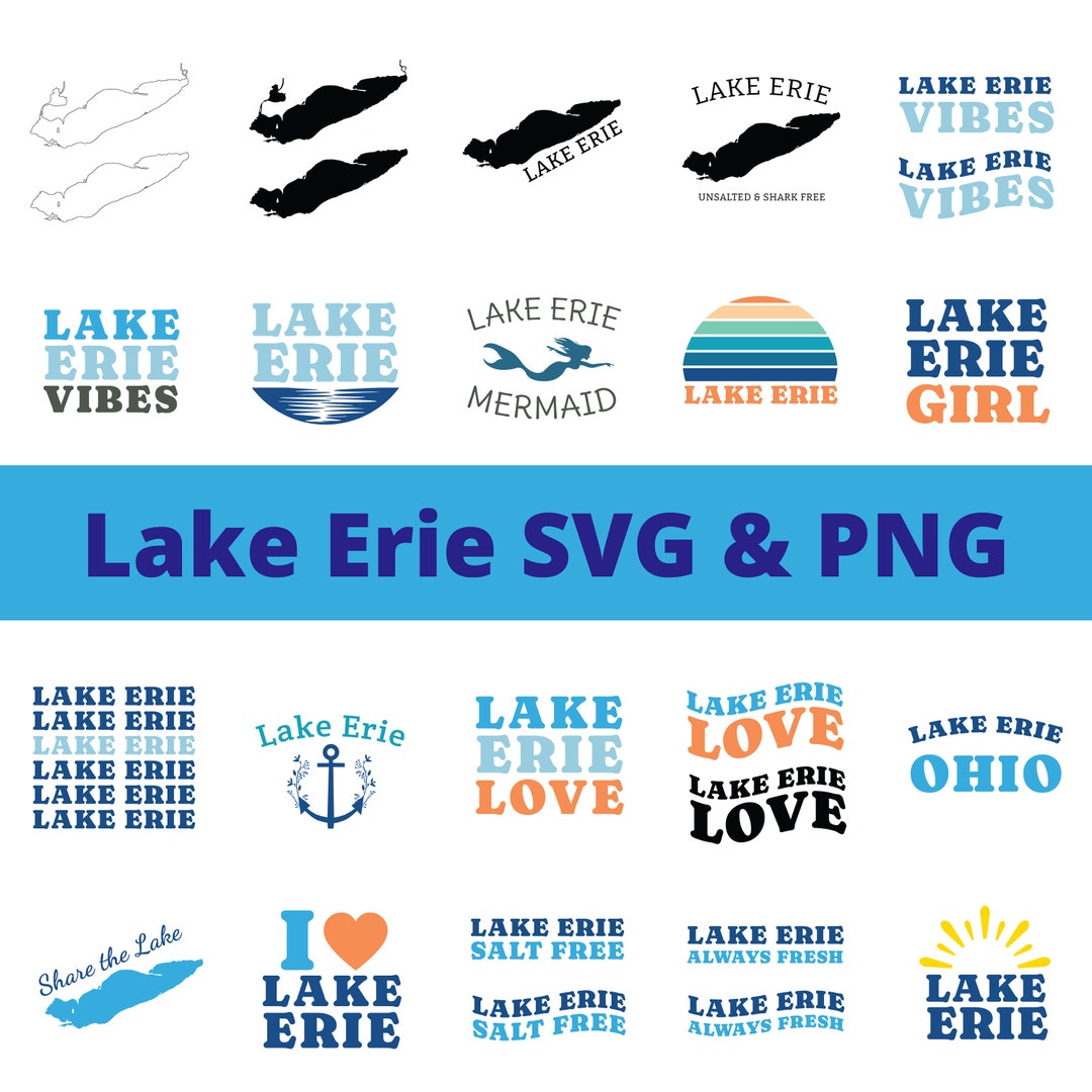 20 Lake Erie Designs, Lake Erie SVG & PNG - Etsy