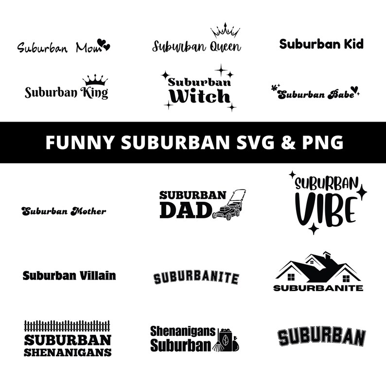 Suburban SVG & PNG Designs - Etsy