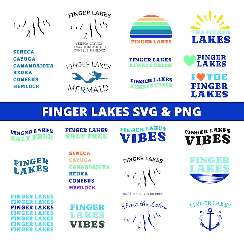 Finger Lakes Designs SVG & PNG - Etsy