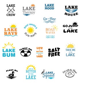 86 Lake Designs & Lake Saying SVG and PNG for Circuit - Etsy