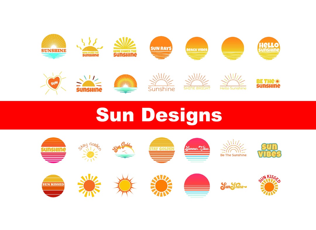 28 Sun and Sunshine Designs SVG & PNG Bundle for Cricut - Etsy