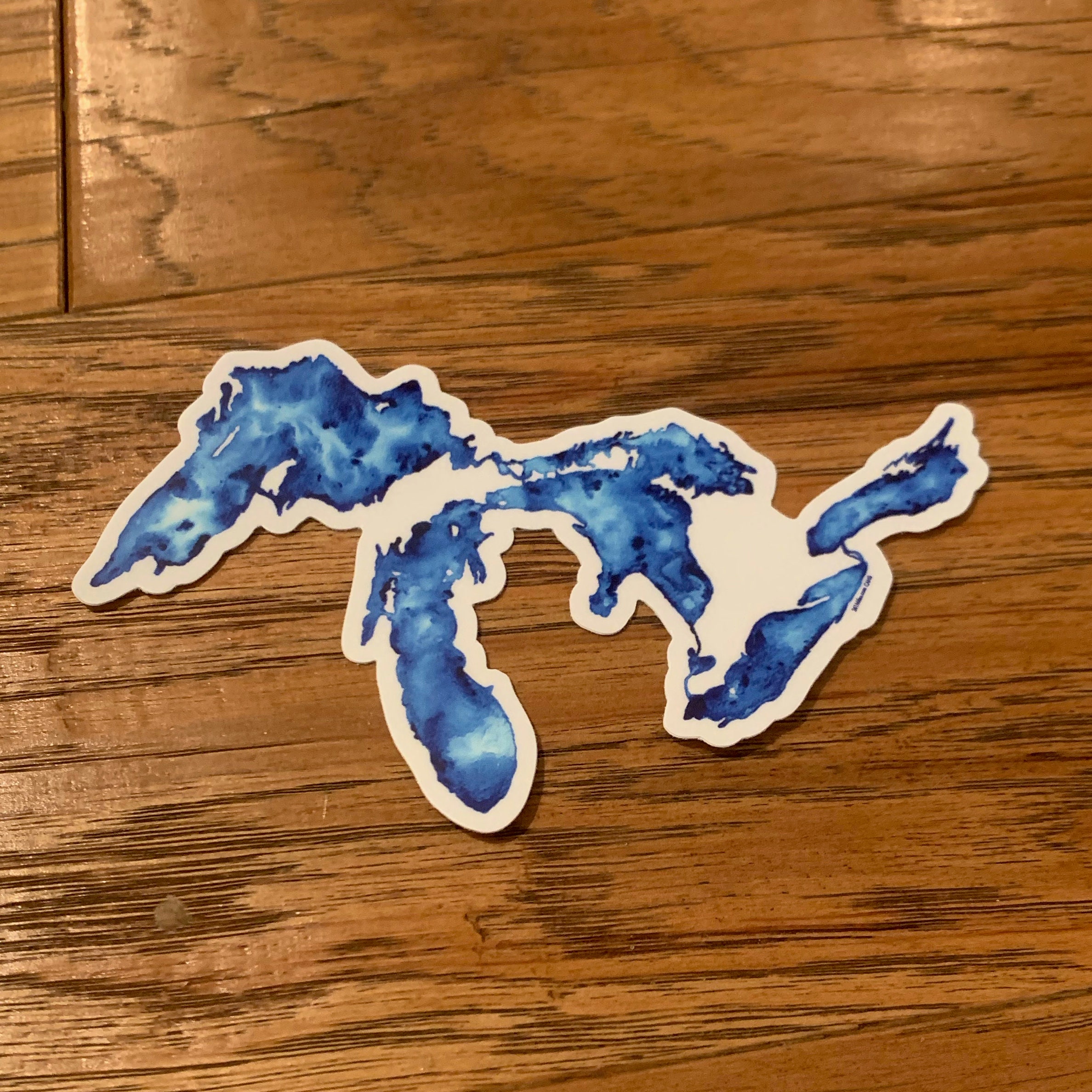 Great Lakes Watercolor Sticker, Waterbottle Sticker, Car Decal - Etsy