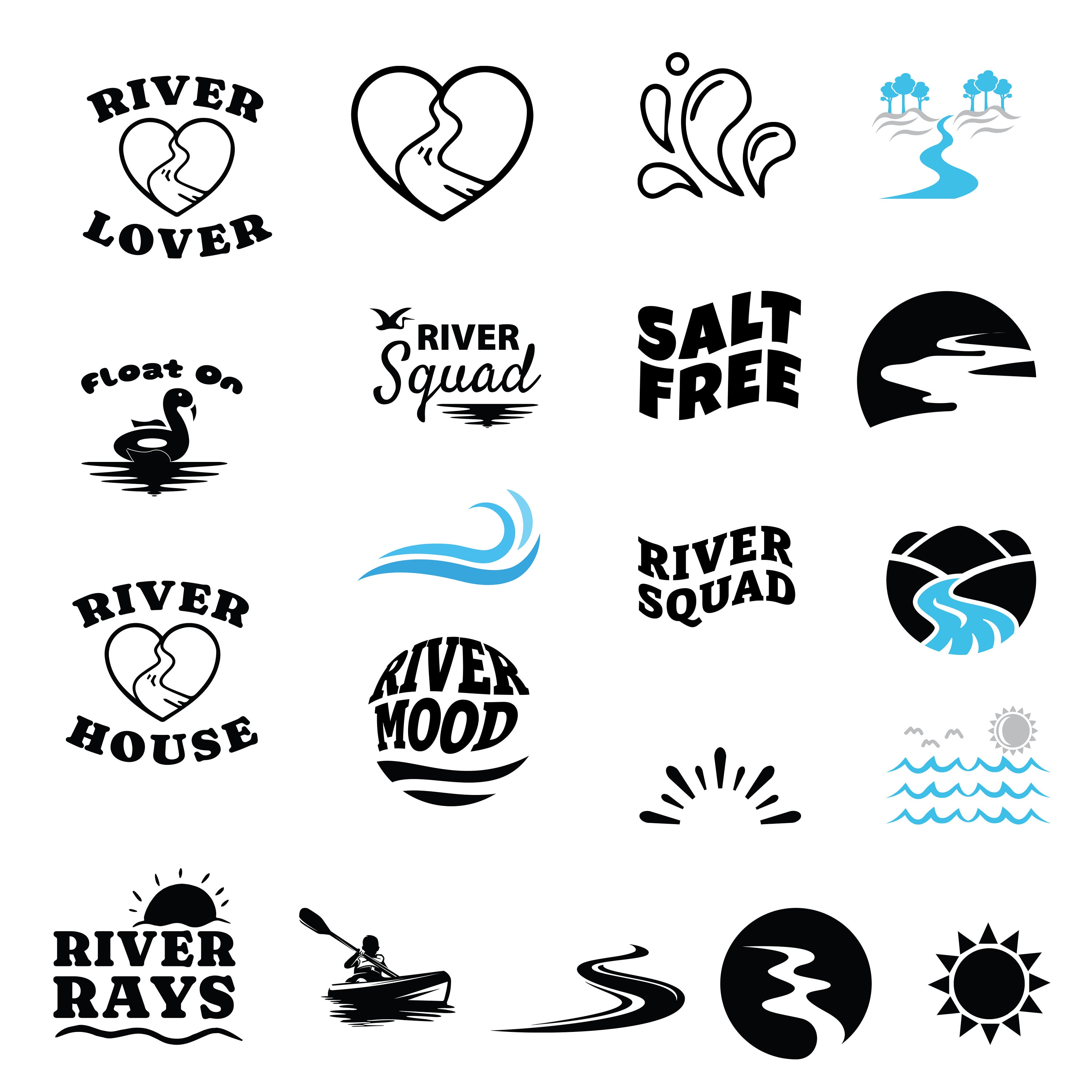River Designs and River Saying SVG & PNG - Etsy