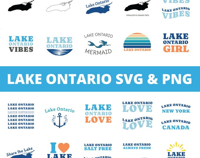 Lake Ontario Outline SVG - Great Lakes SVG - Ontario SVG - Canada Svg ...