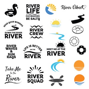 River Designs and River Saying SVG & PNG - Etsy