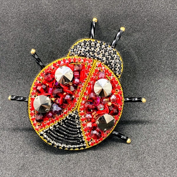 Ladybird Brooch - Etsy