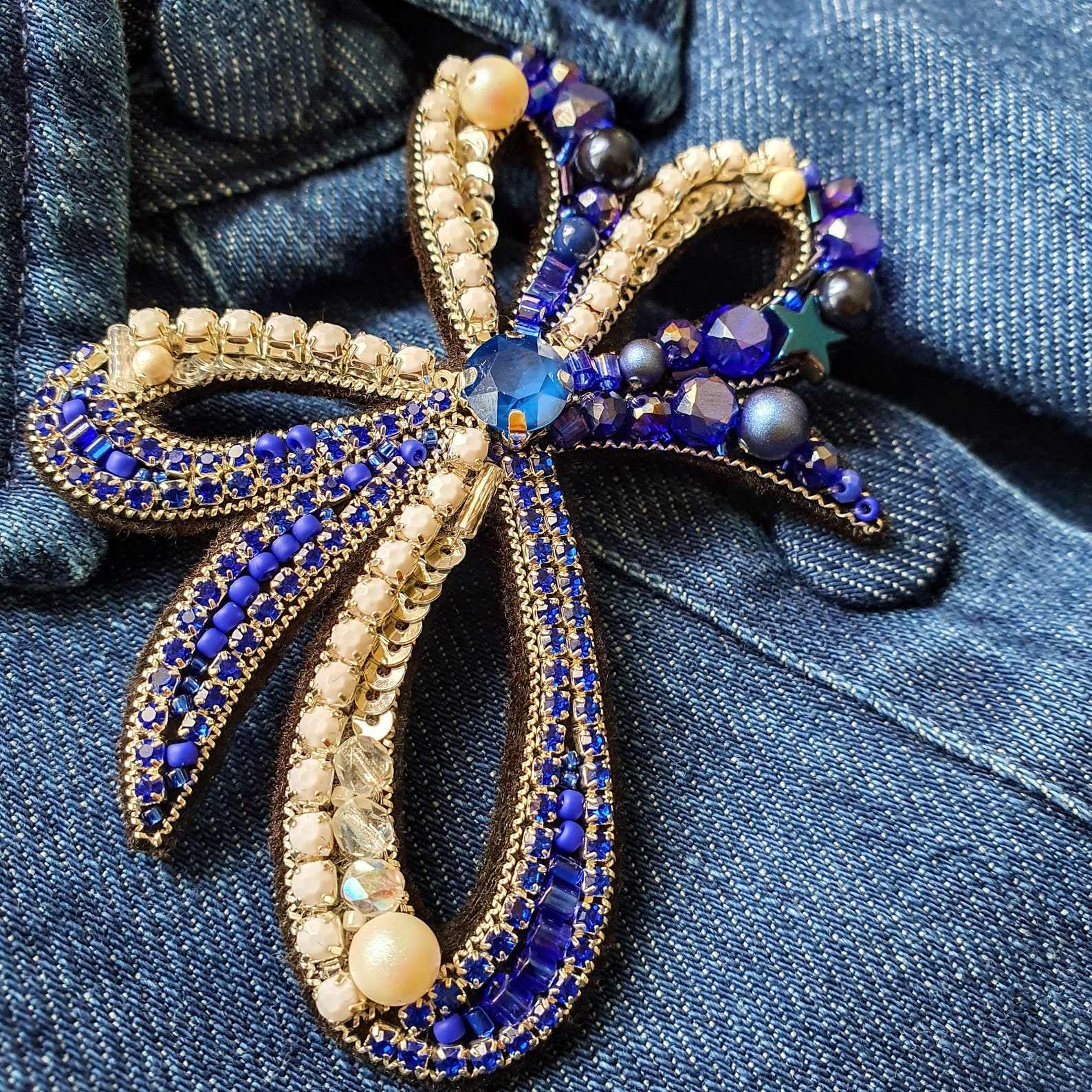 Bow Broochjacket FOR A Ladyswarovski Broochbrooch | Etsy