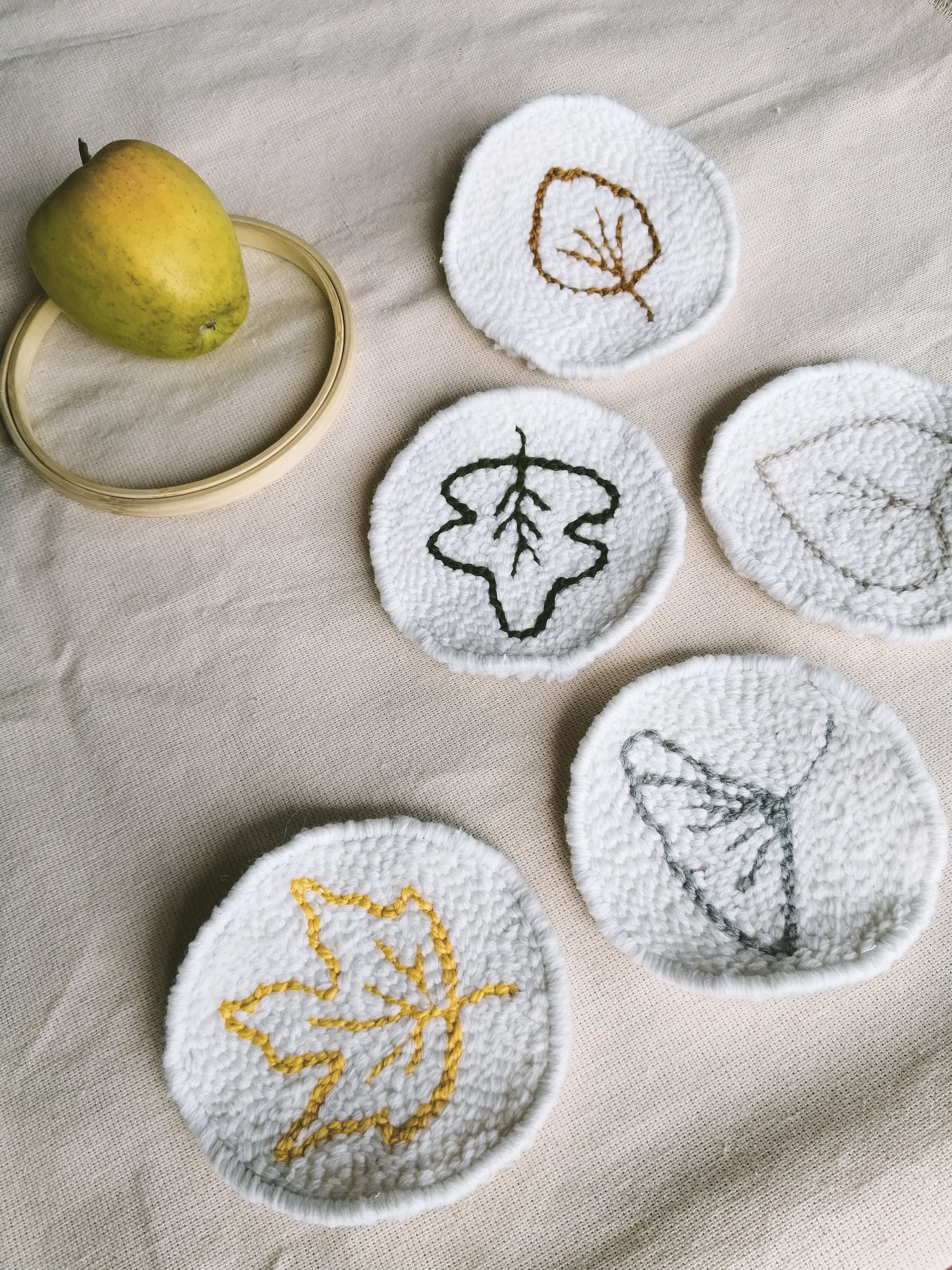 Mug Rug Punch Needle Coaster Pattern Pdf Digital Download - Etsy