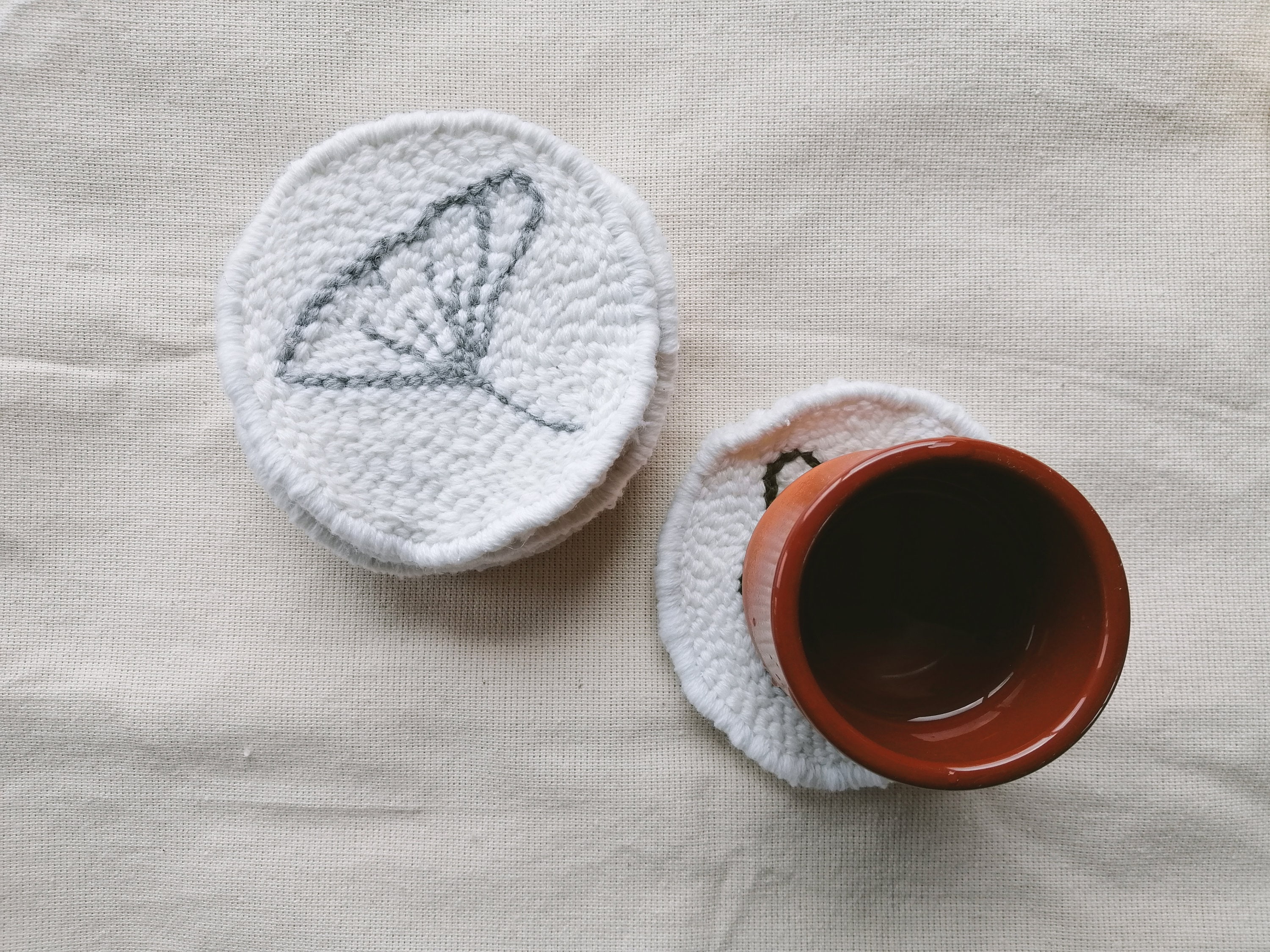 Mug Rug Punch Needle Coaster Pattern Pdf Digital Download - Etsy