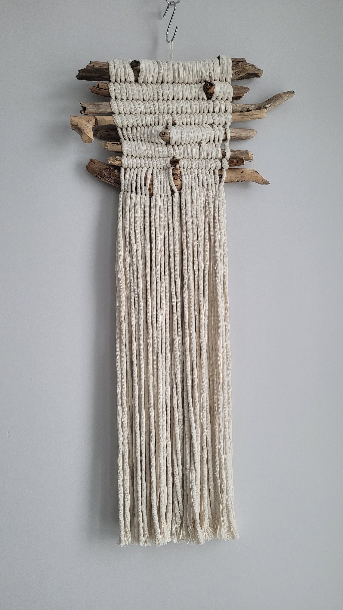 Japandi Wall Decor Modern Macrame Wall Hanging Small Textile - Etsy