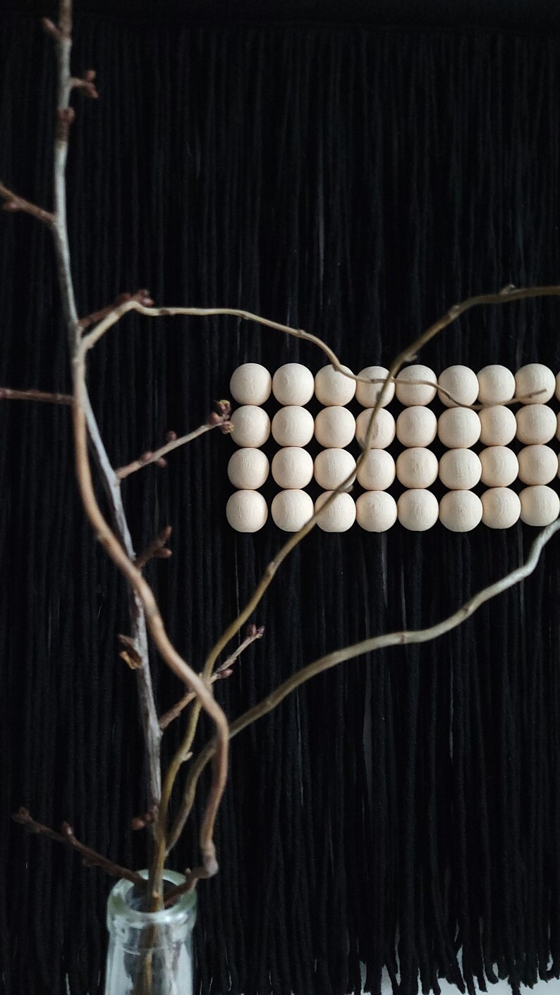 Yarn Wall Hanging, Japandi Textile Wall Art, Tapestry Aesthetic, Large ...