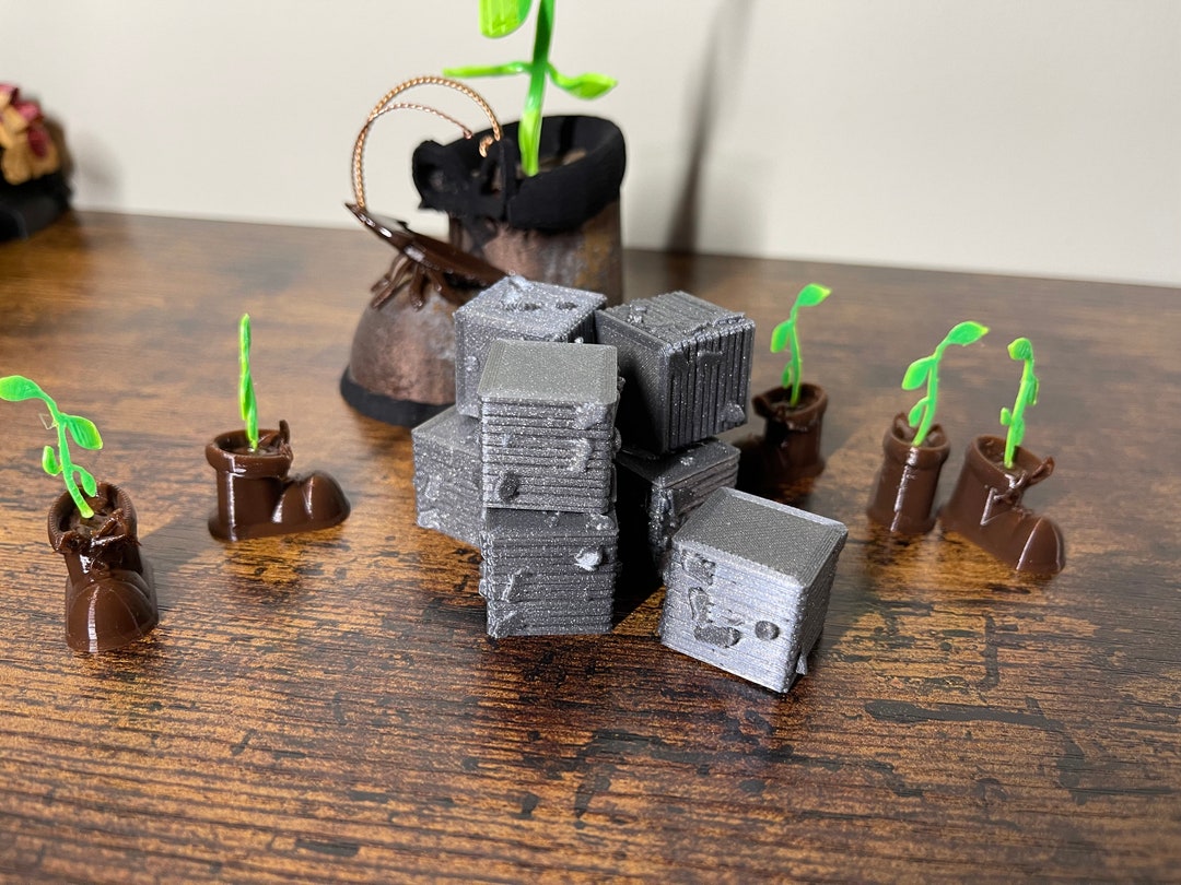 Dorky Wall-e Trash Cubes. 20mmx20mm - Etsy