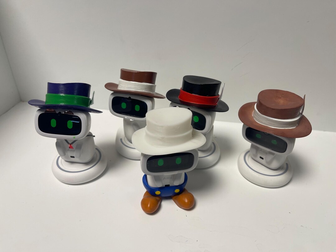 AIBI Feathered Top Hat. Resin Printed!! (robot Not Included) - Etsy