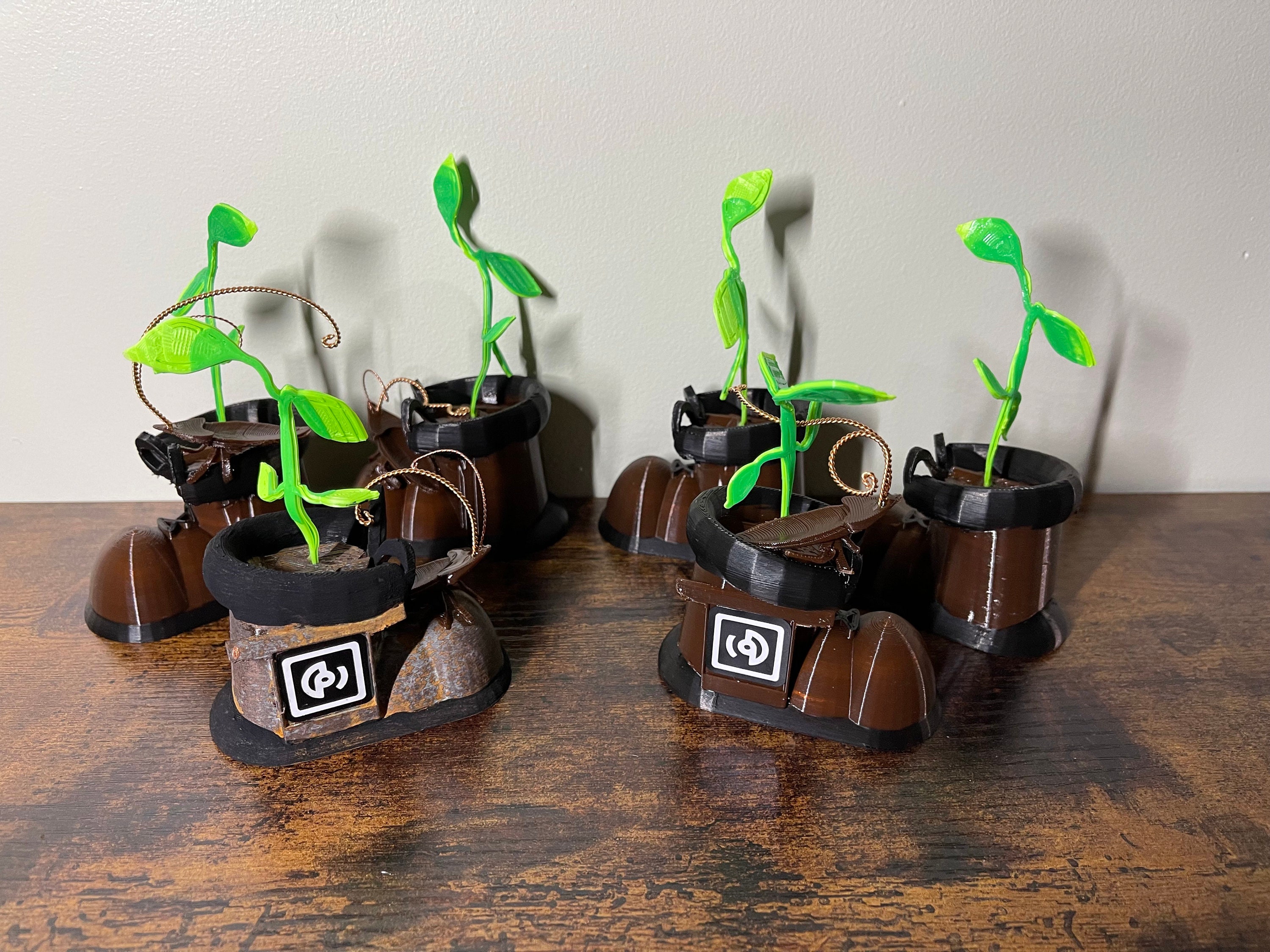Dorky Wall-e (inspired) Boot and Plant 3 Sizes - Etsy