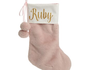 Pink Stocking | Etsy