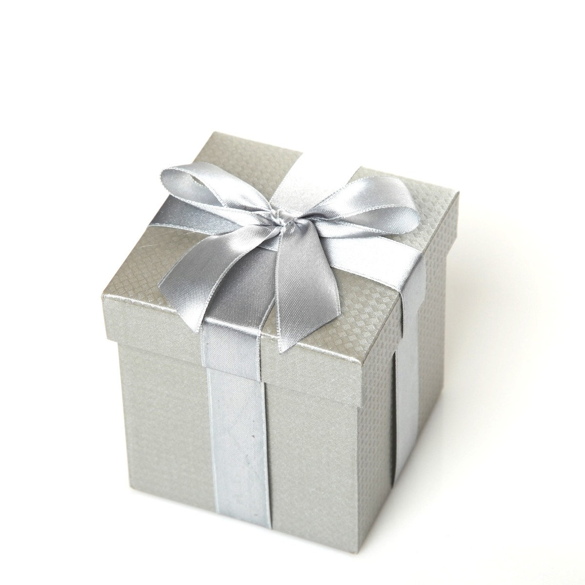 Metallic Silver Gift Box - Etsy UK