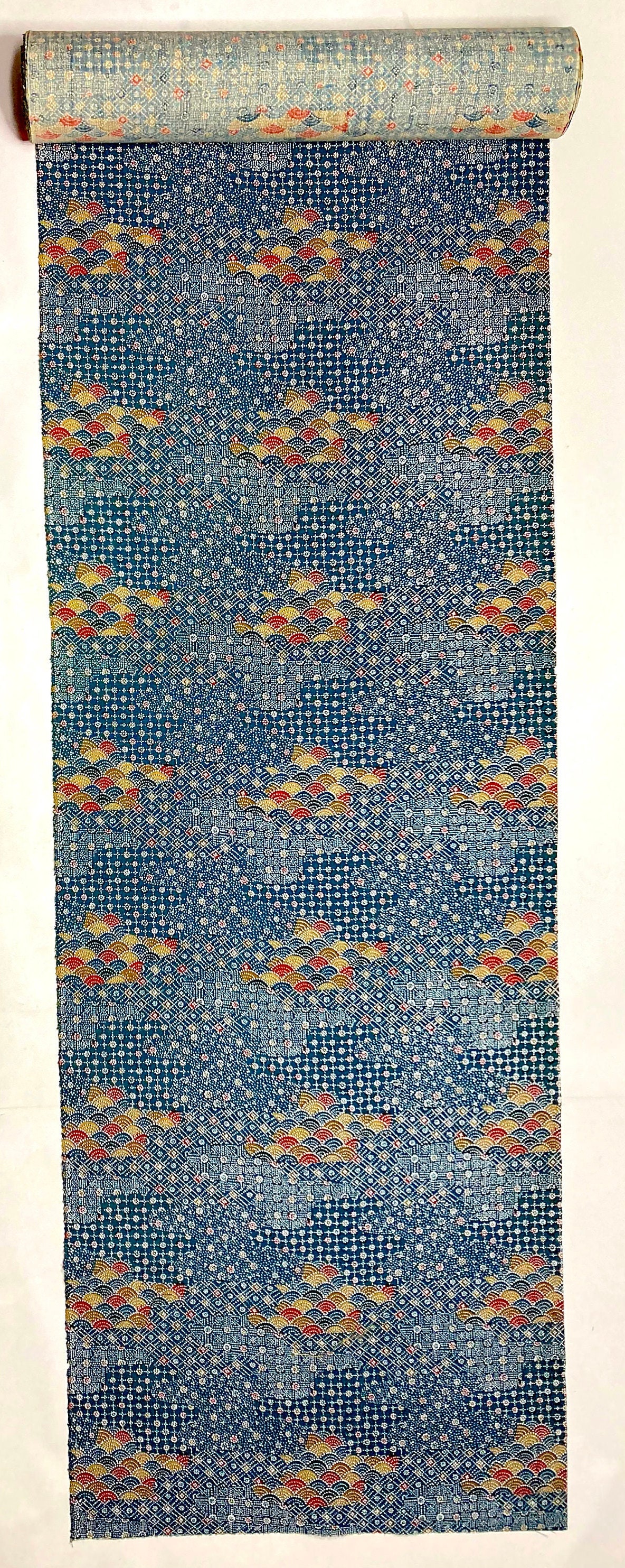 1 X METRE Vintage Japanese WOOL Kimono Fabric Bolt - Etsy