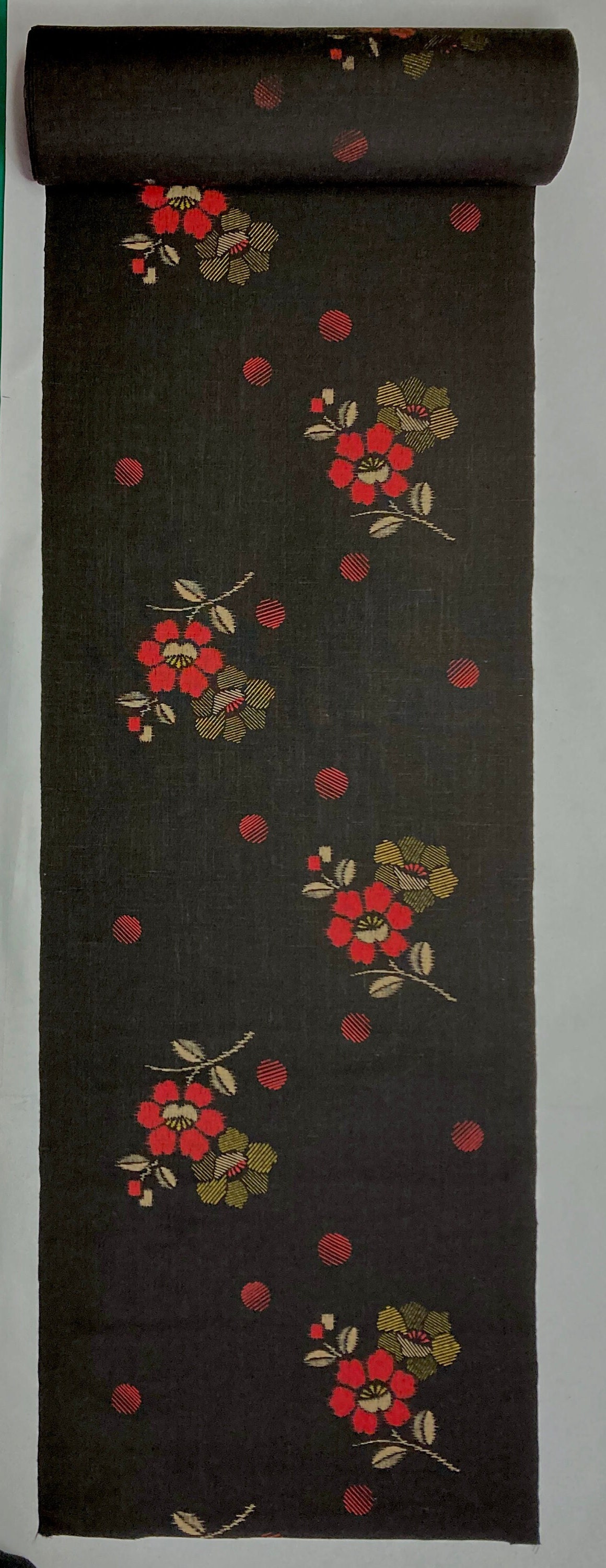 1 X METRE Vintage Japanese WOOL Kimono Fabric Bolt Tsumugi - Etsy